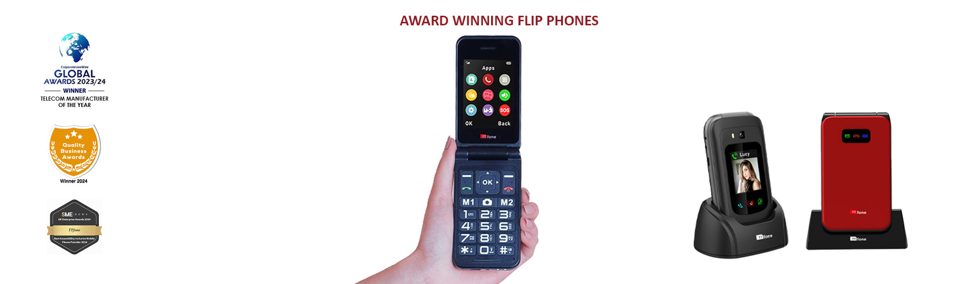 TTfone - Mobile Phones with big buttons for the Elderly and Disabled