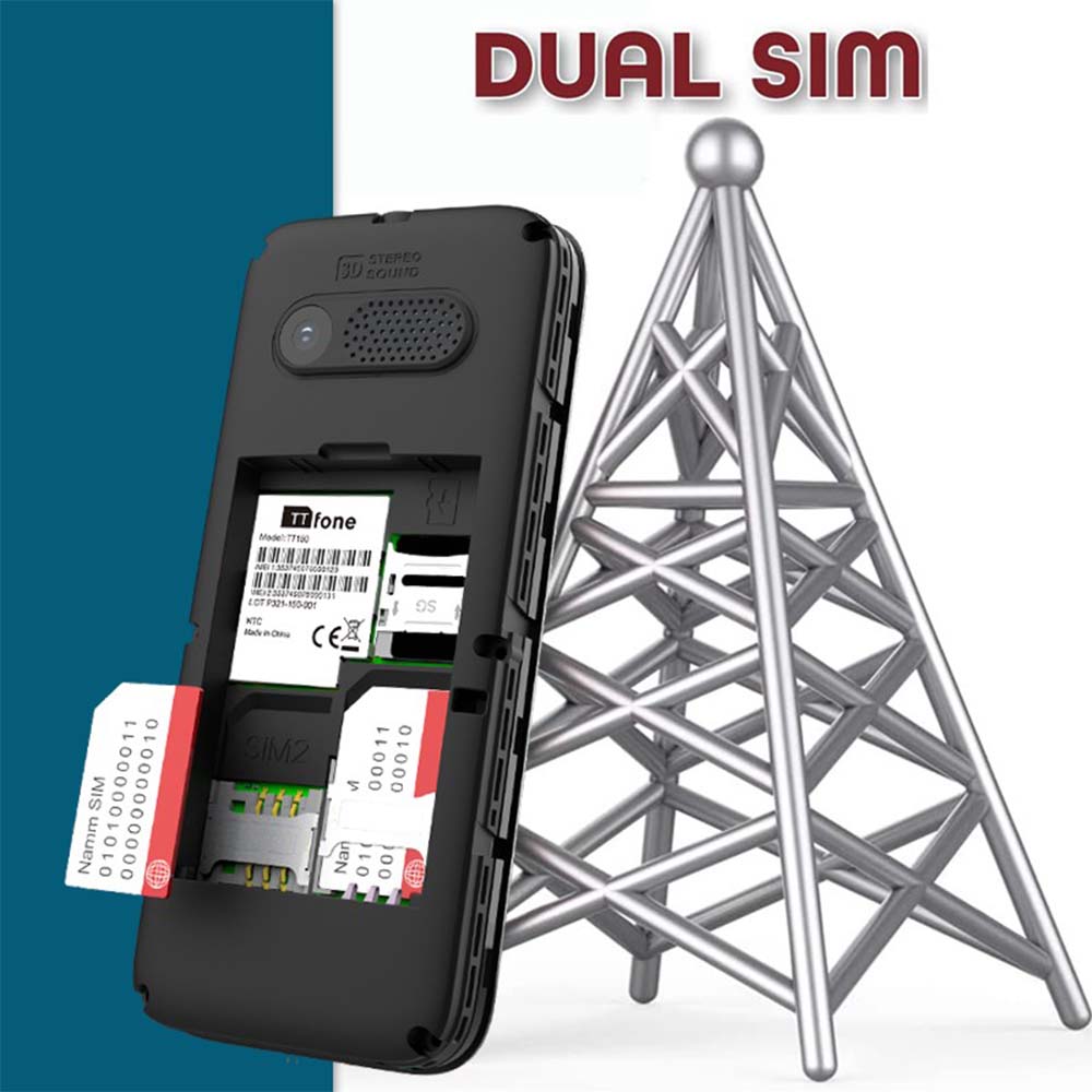 TTfone TT150 Dual SIM | Easy to Use Dual SIM Mobile Phone