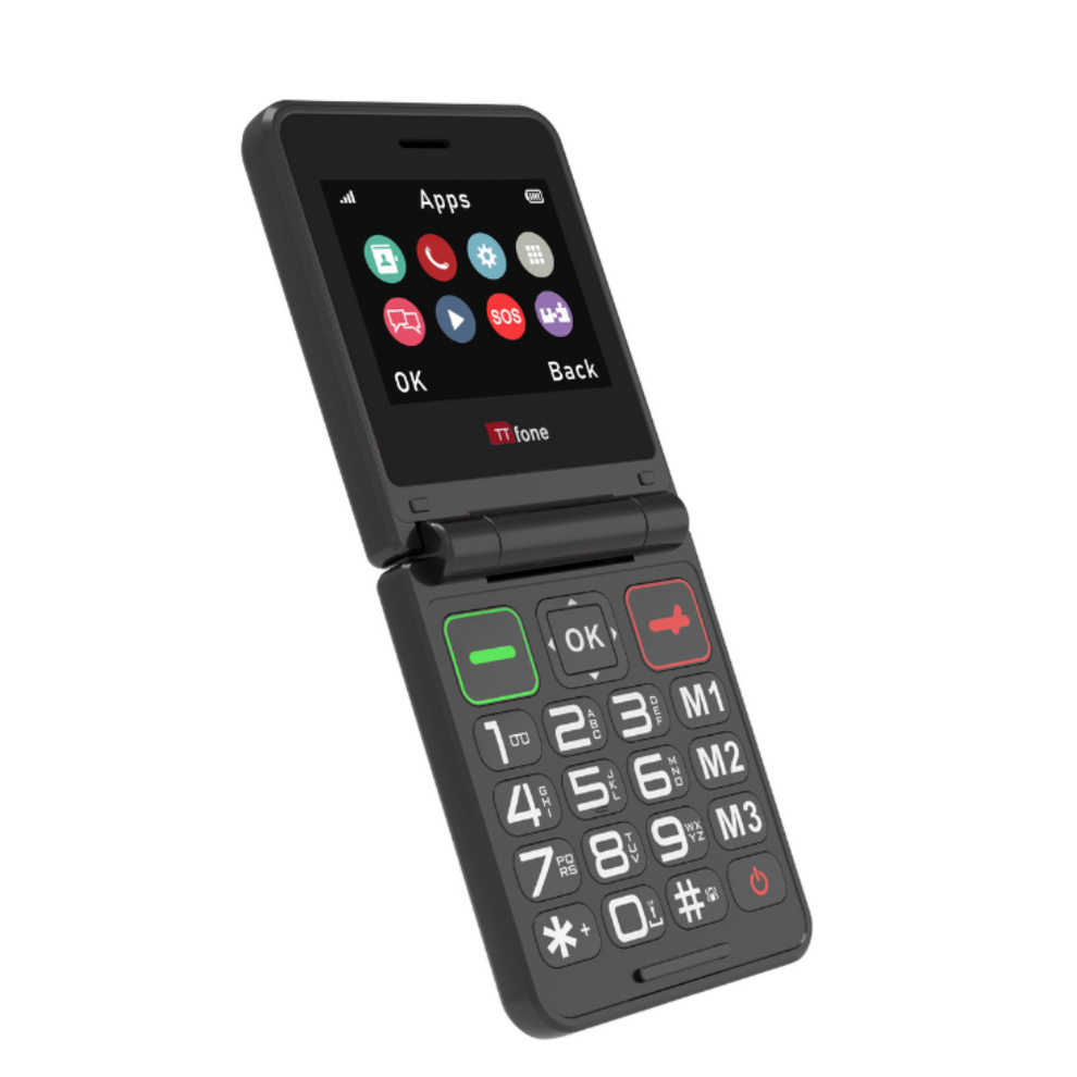 TTfone TT660 Flip Mobile with Type-C Mains Charger | Warehouse Deals